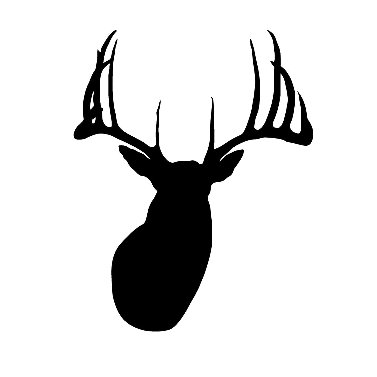 Whitetail Deer Head Decal - Whitetail Deer Head Sticker - 1104 — HuntEmUp