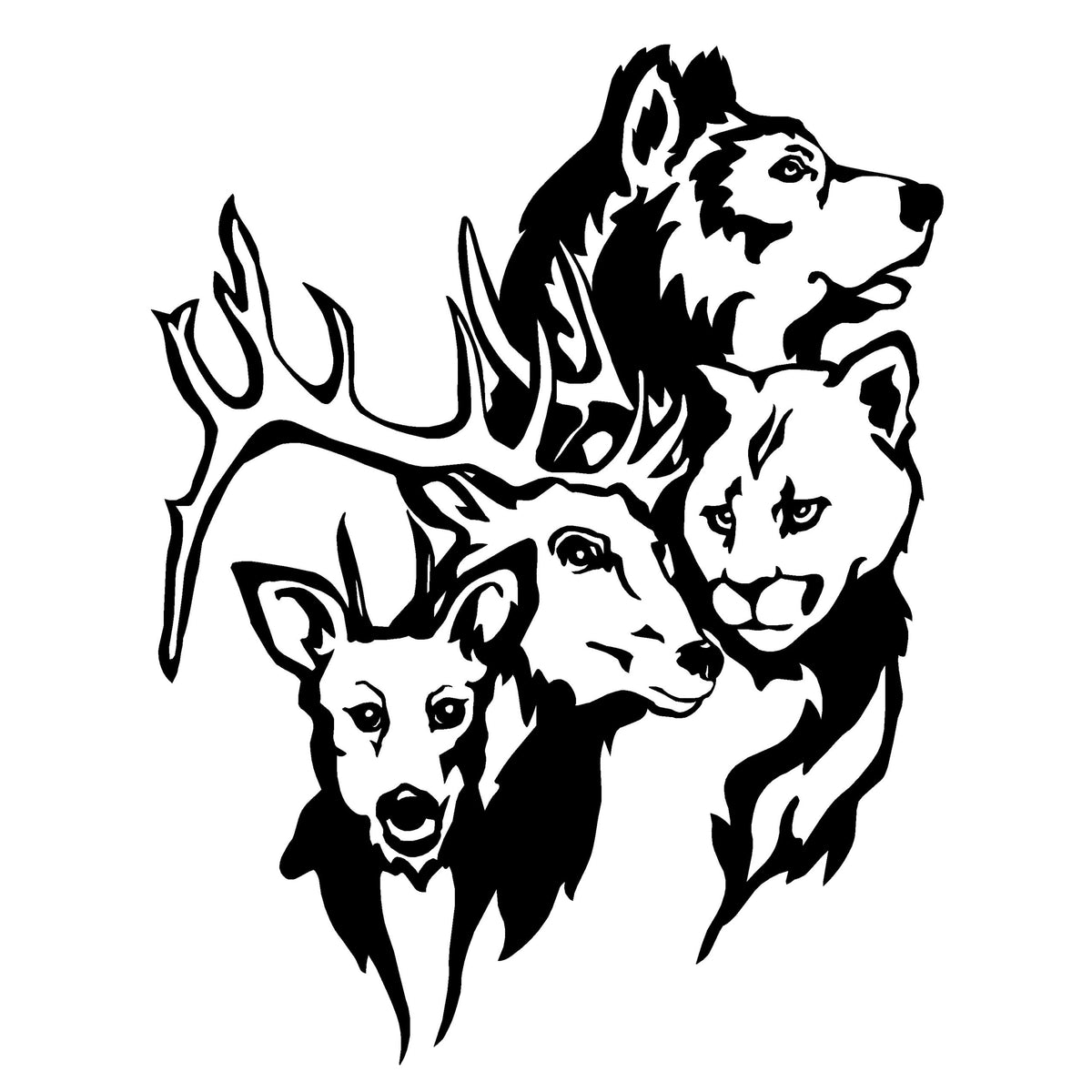 Collage Hunting Decal – Collage Hunting Sticker – 1402 — HuntEmUp