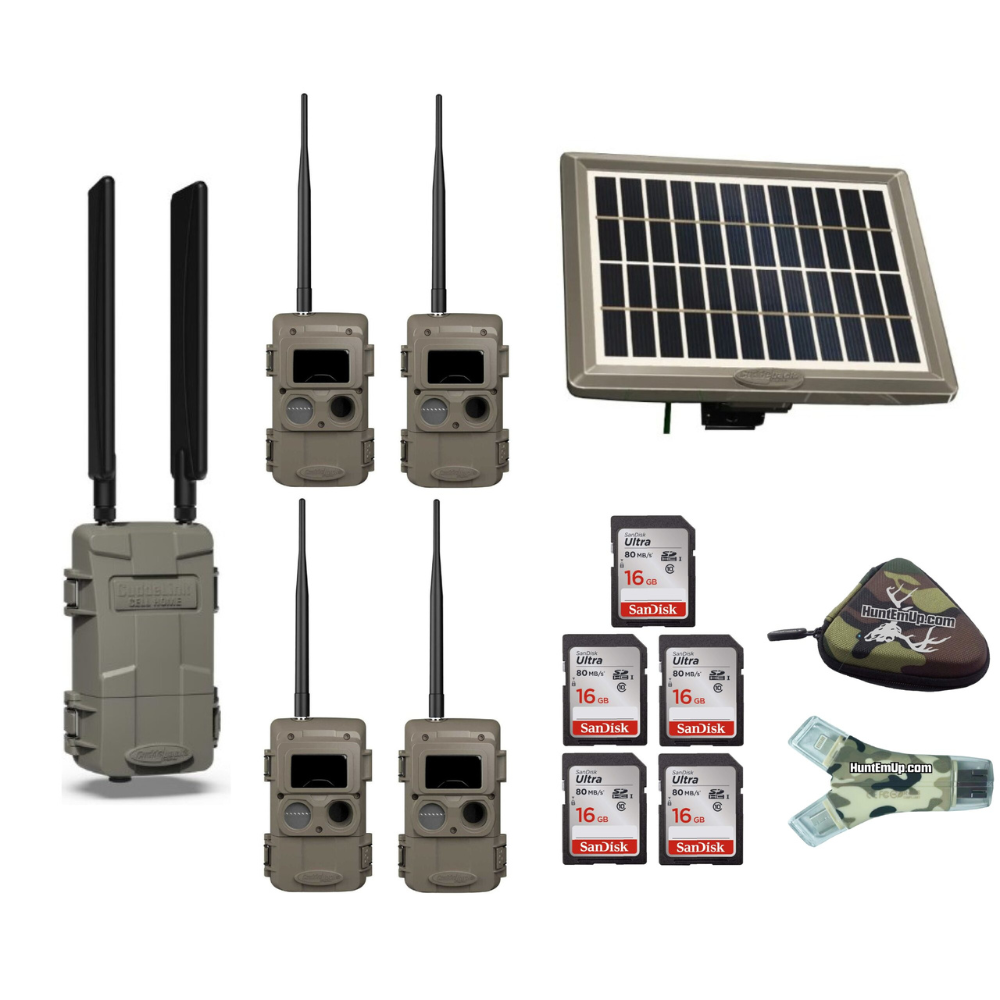 Cuddeback Cuddelink Cell Home: 4 IR Cameras, Solar Power Bank & More ...