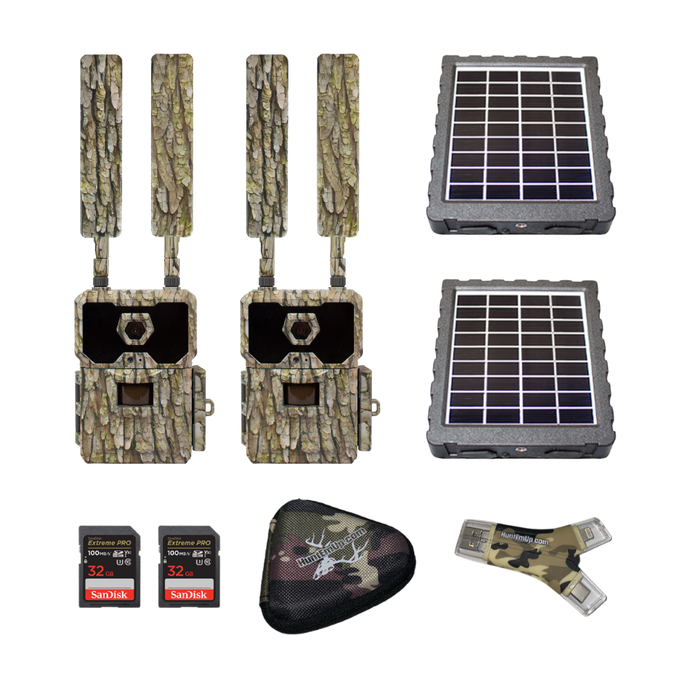 WiseEye DC-2 Double Bundle - 2pc with Solar Panel for Enhanced Use ...