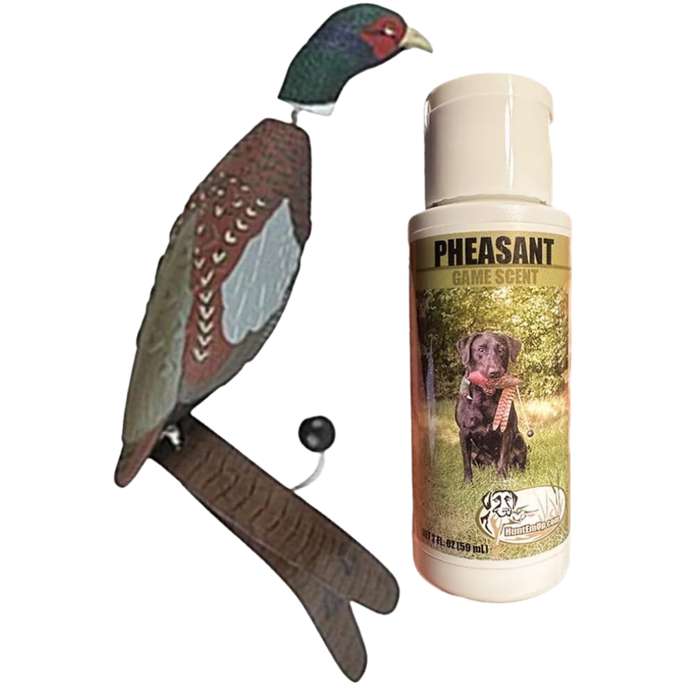 Pheasant Hunting Training Scent - HuntEmUp Training Scent with Dummy