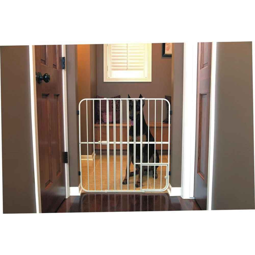 Expandable Gate with Small Pet Door - Carlson Big Tuffy Design — HuntEmUp