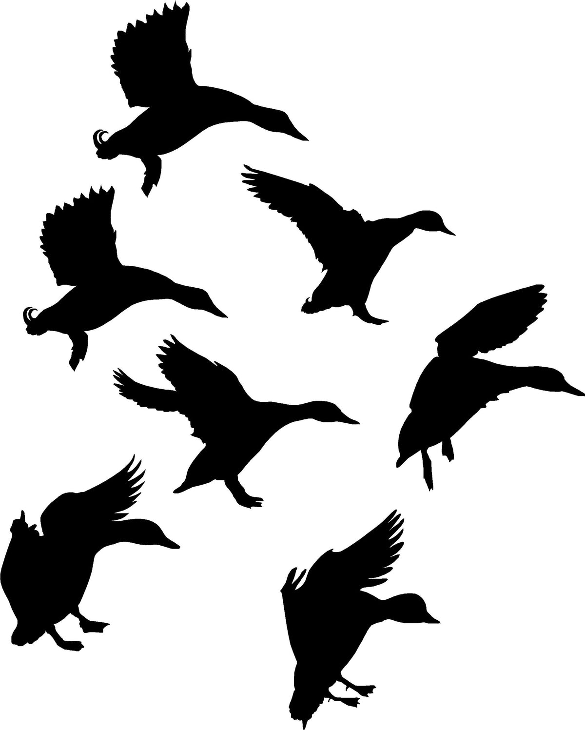 Nice Set of Mallards Stack'n In Decal – Nice Set of Mallards Stack'n I ...