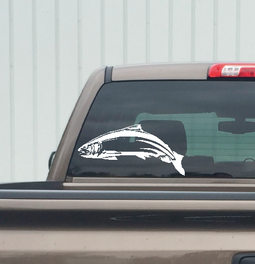 Steelhead Salmon Fishing Decal – Salmon Steelhead Fishing Sticker – 70 ...