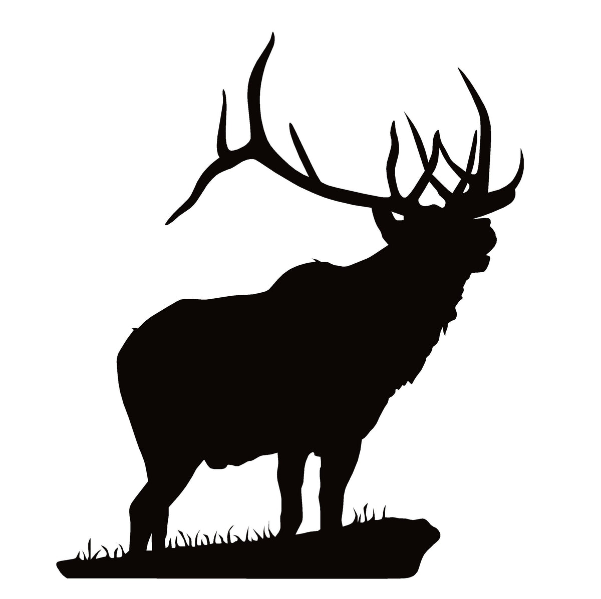 Standing Bull Elk Hunting Decal – Standing Bull Elk Hunting Sticker ...