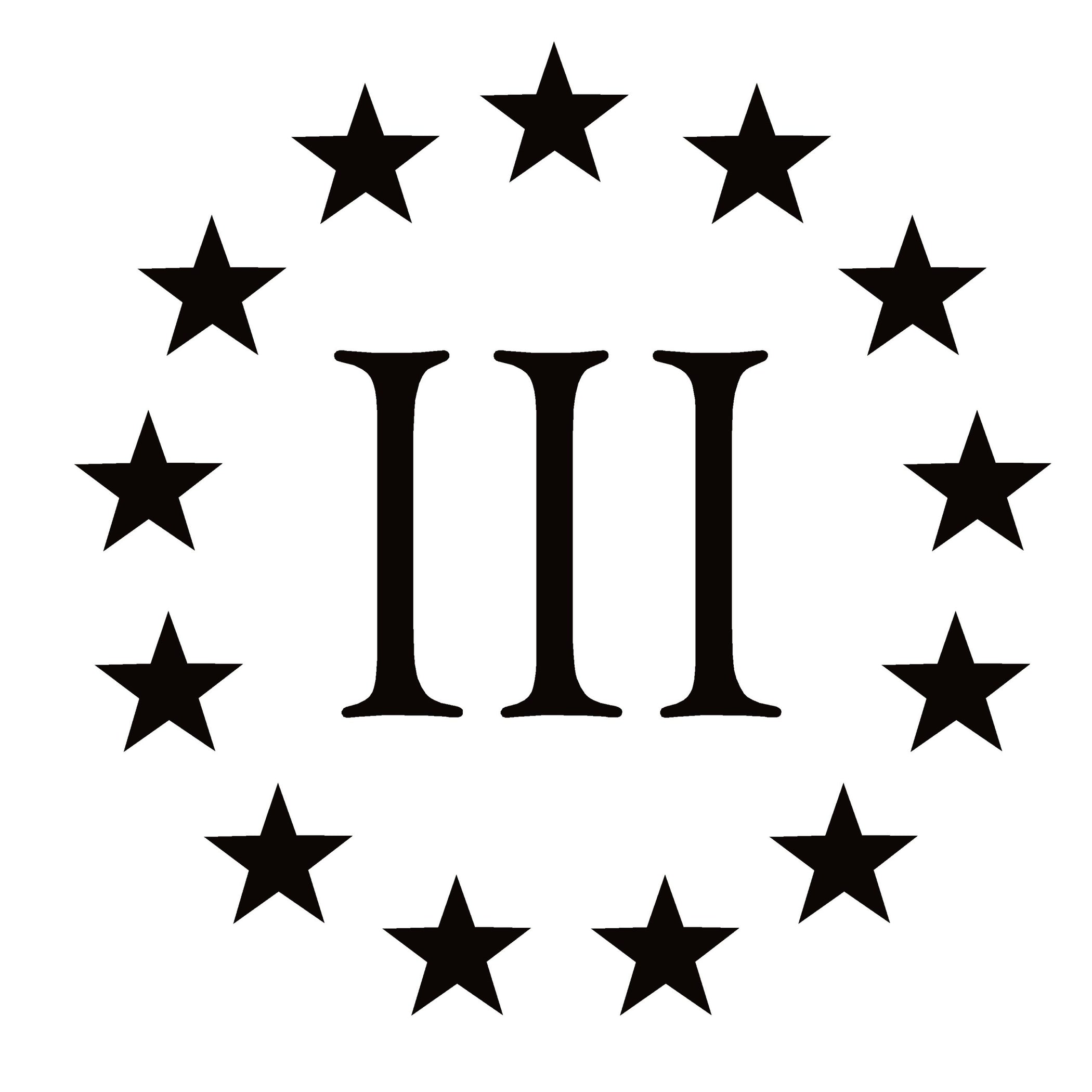 Three Percenter Sticker - 3 Percenter Decal - Quality Decal 7261 — HuntEmUp