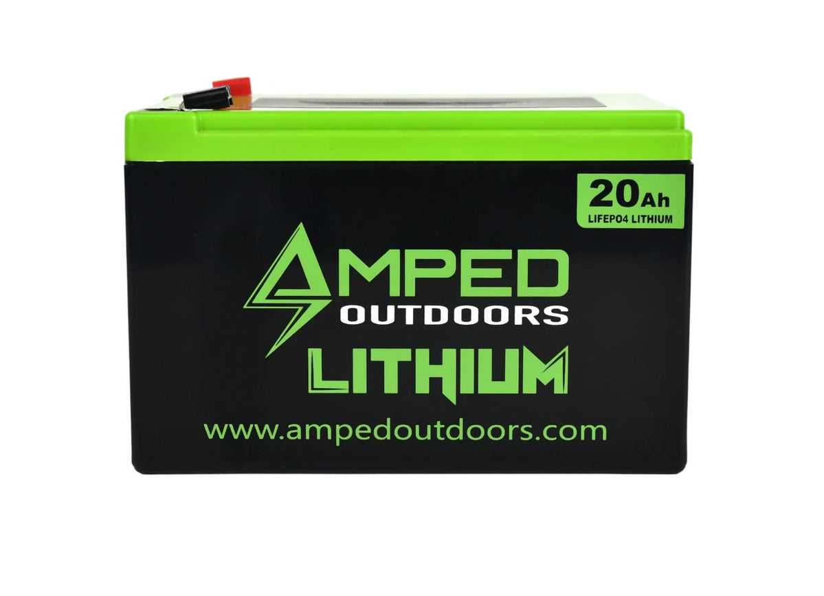 External Trail Camera Battery by Amped Outdoors - 20Ah Lithium Battery ...