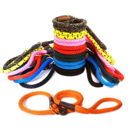British Style Slip Lead - Mendota 4' Dog Lead for Training and Walking ...