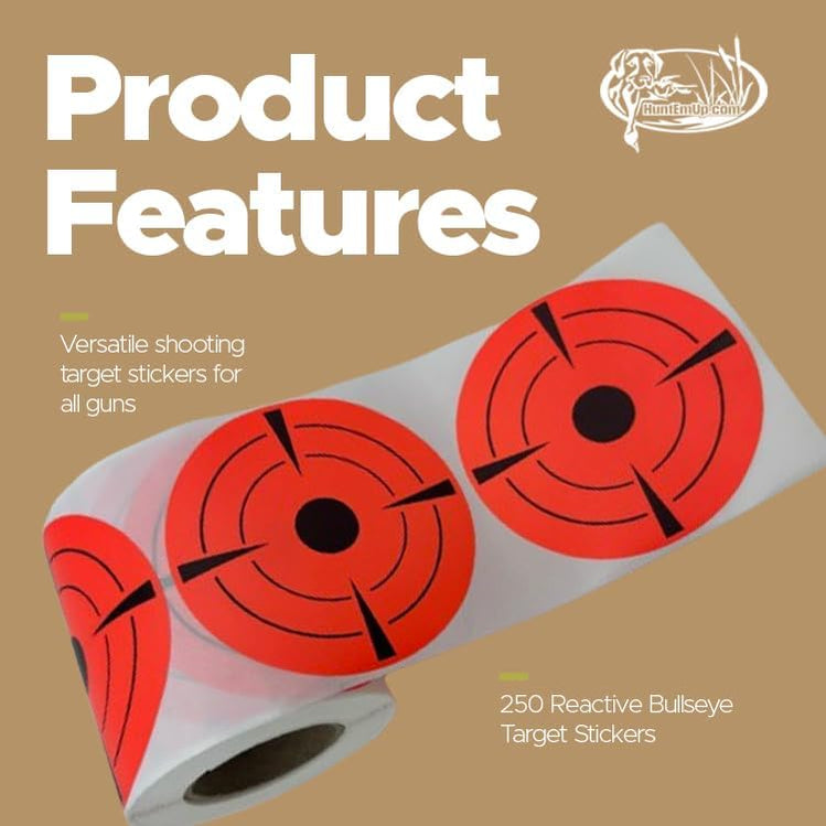 Adhesive Target Stickers - 3" Round Adhesive Target Stickers for ...