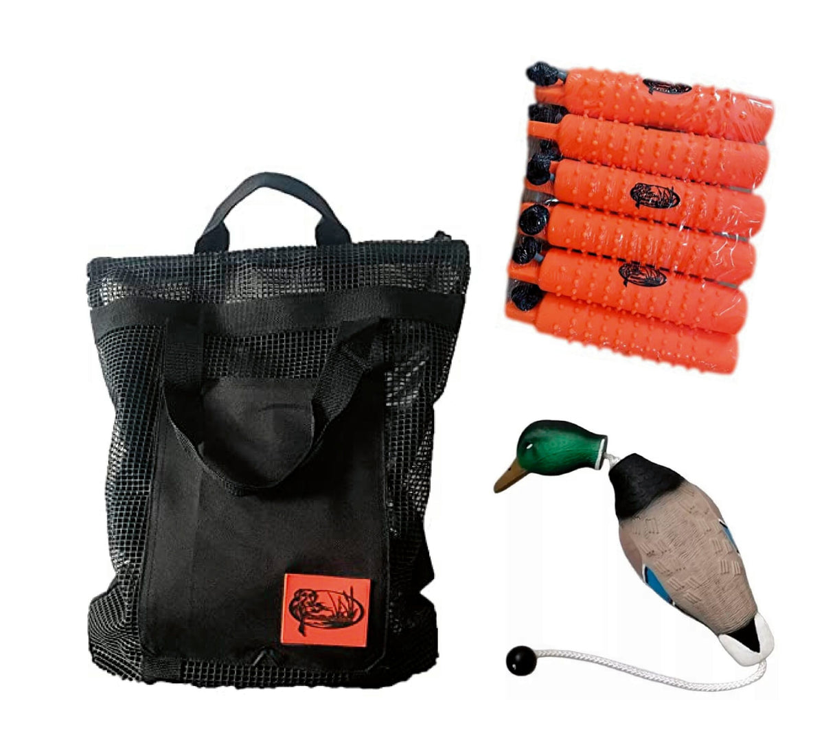 HuntEmUp Dog Training Kit - Dog Duck Bumper Mallard + 3 inch Large Do